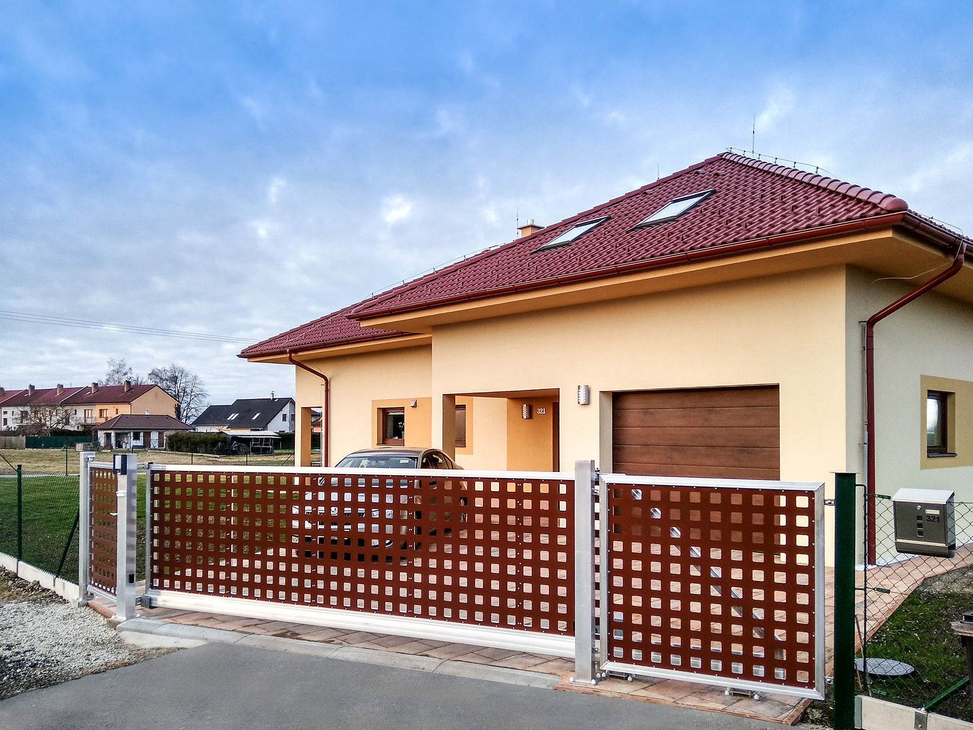 Plotové pole, šířka 100 cm, výška 50 cm, bez lakování rámu, výplň ...