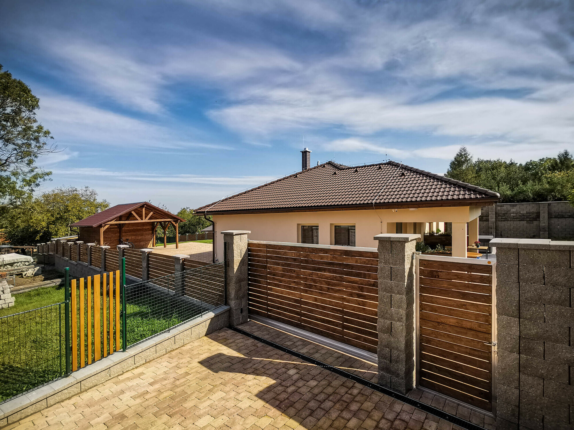 Plotové pole, šířka 300 cm, výška 180 cm, bez lakování rámu, výplň ...